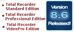 Audio/Video Recorder, Editor, Converter. Capture streaming video and audio.